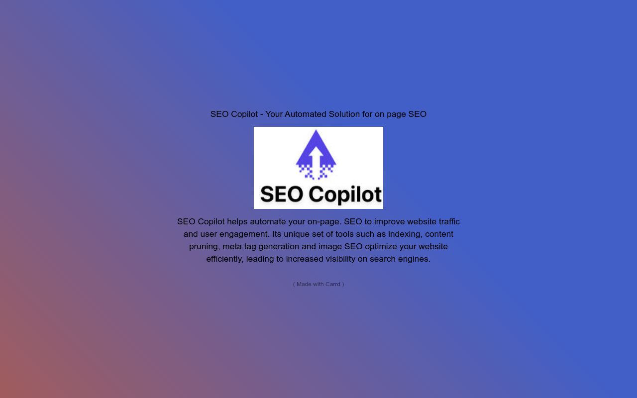 The SEO Copilot